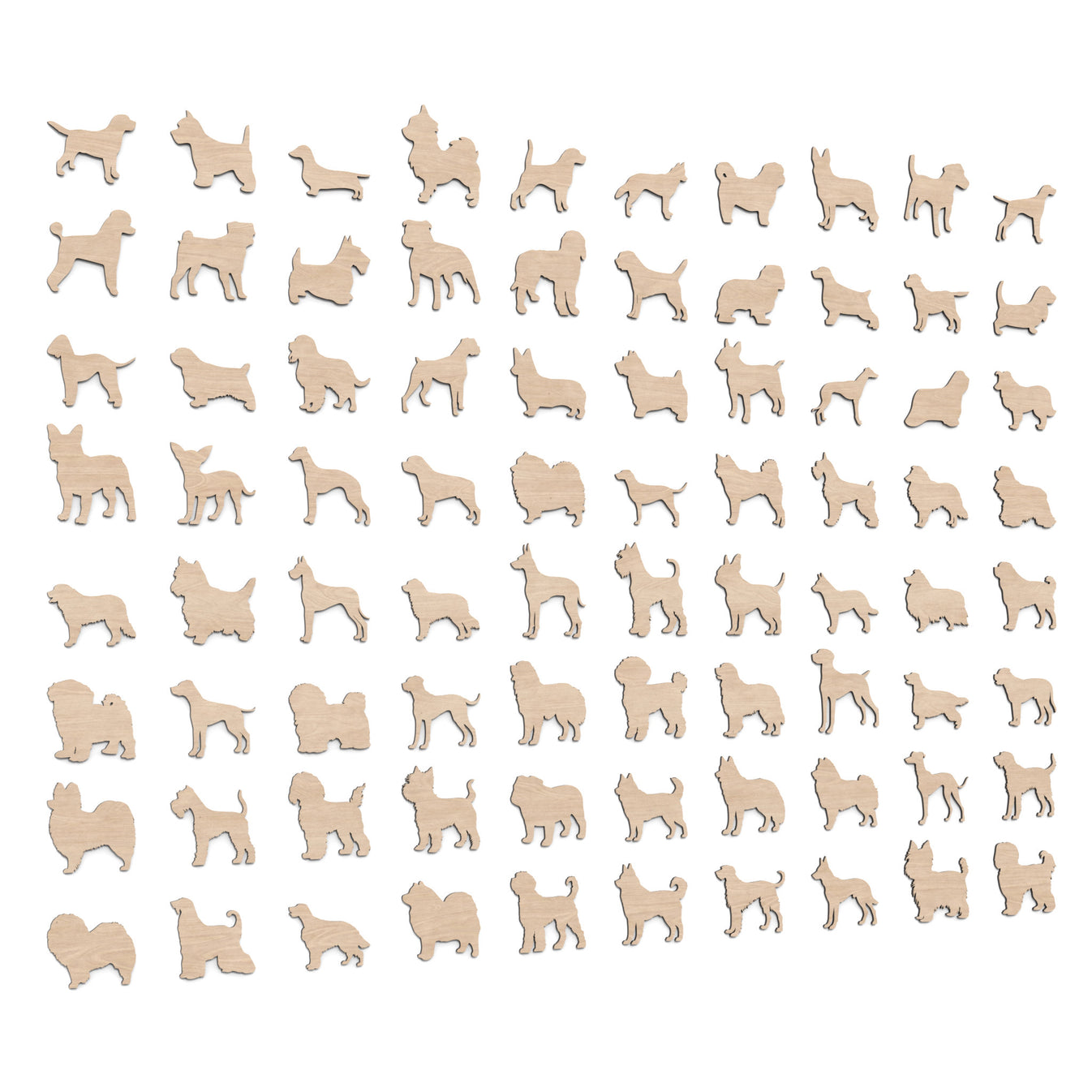 80 Dog Silhouette Shapes – Theme X Digital